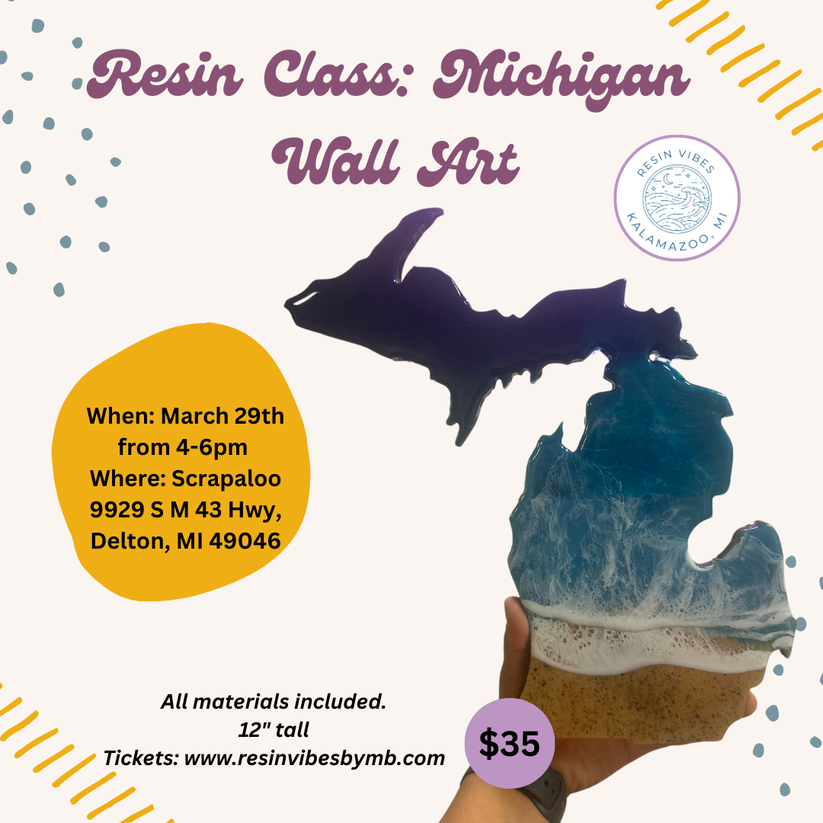 Resin Class: Michigan Wall Art – Resin Vibes