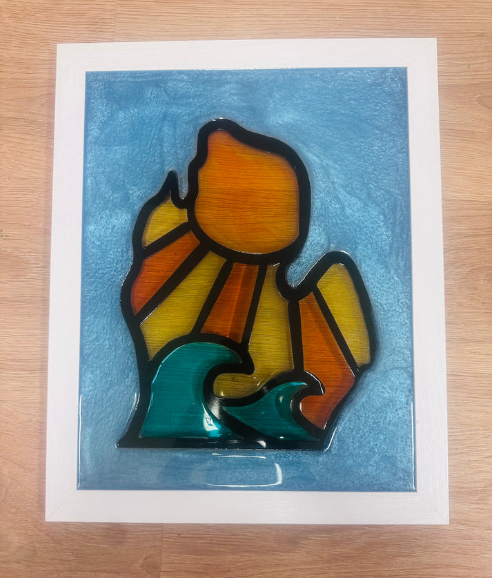 Resin Class: Faux Stained Glass Michigans – Resin Vibes